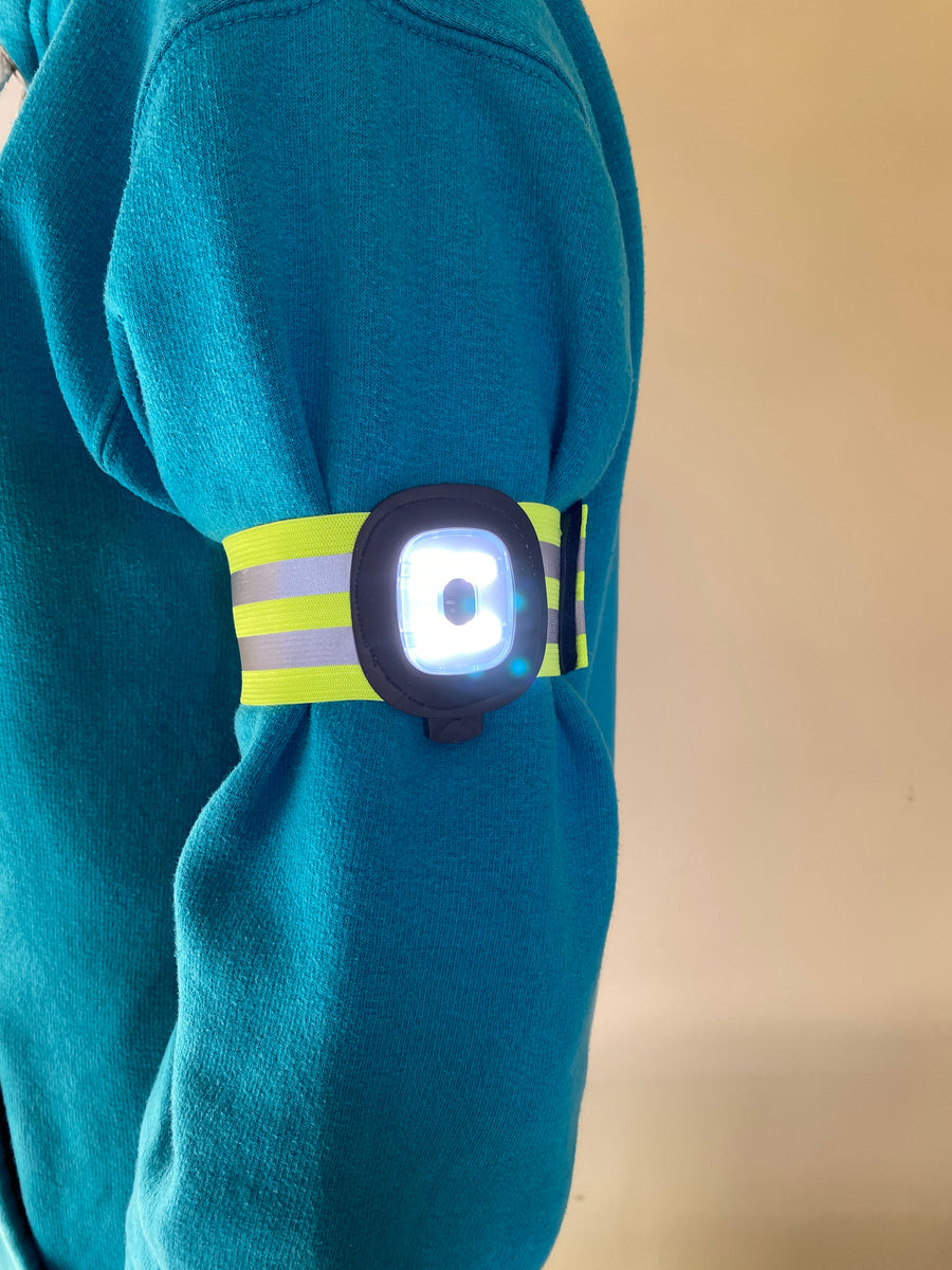 Light band - horse, rider or dog - red or white rechargeable LED light ...